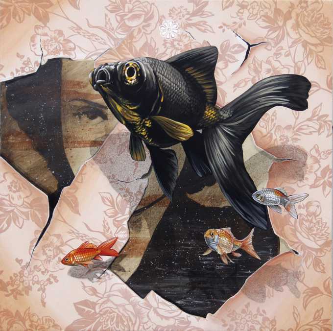 ANIMALS ATTAIN COMFORT IN PAINTINGS BY DAVID RICE