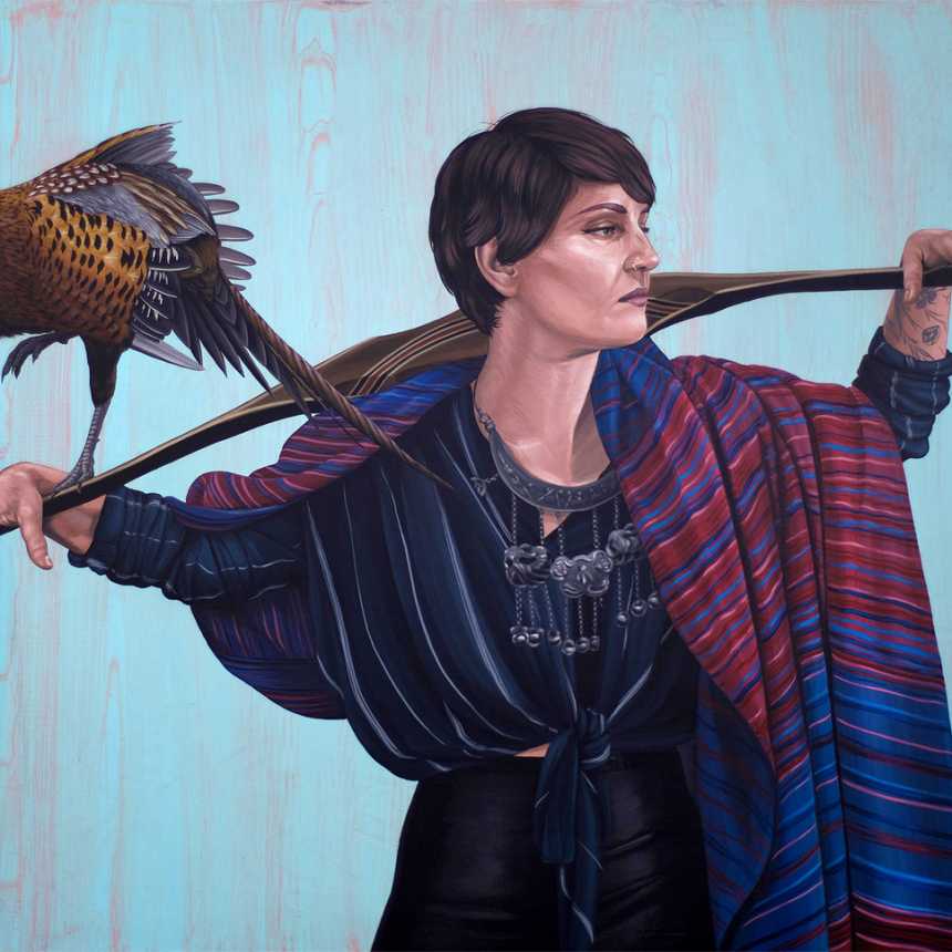 ANIMALS ATTAIN COMFORT IN PAINTINGS BY DAVID RICE