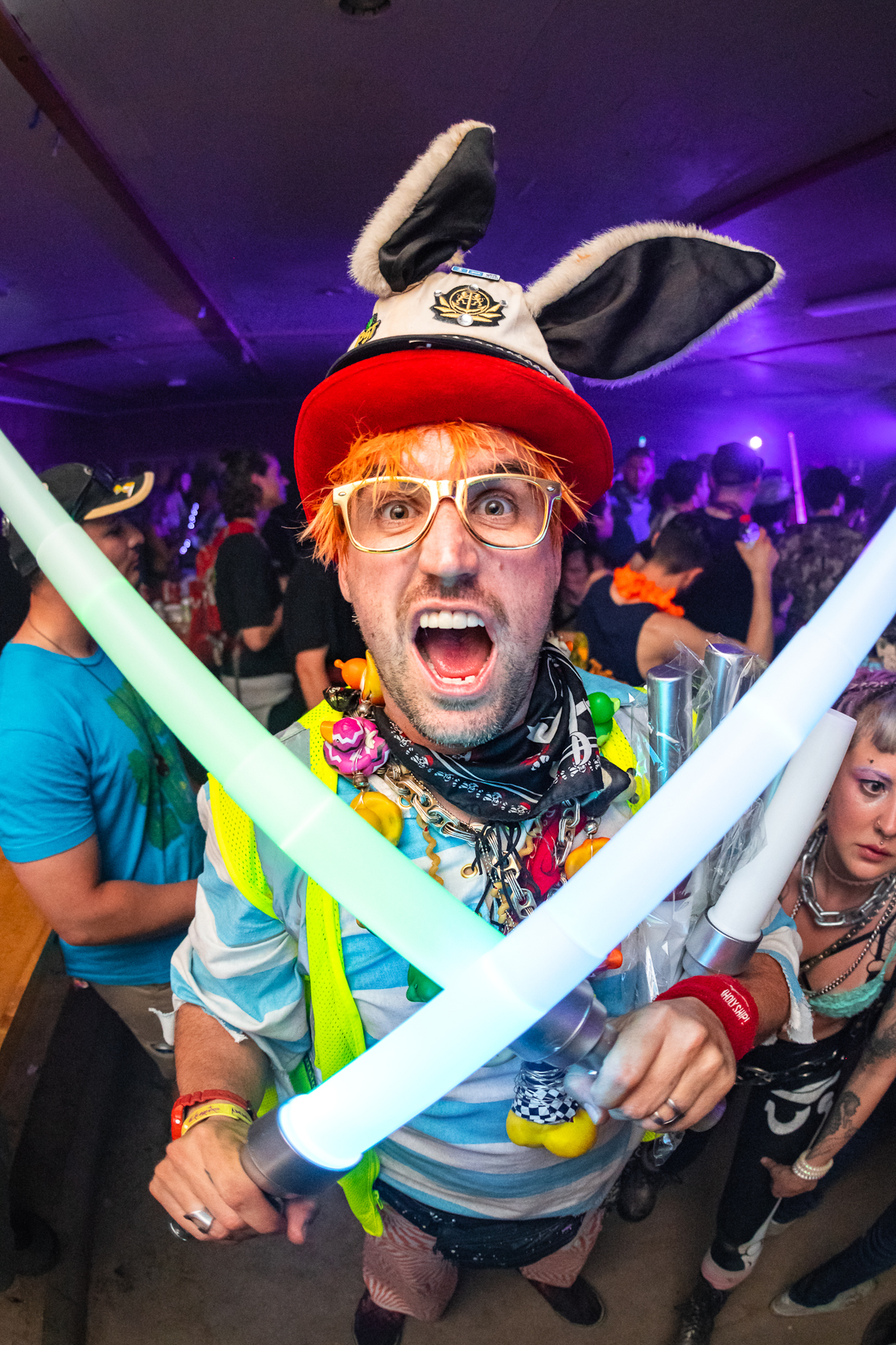 Tapping into our inner child with games led by the Director of Fun, Camp Counselor Rawb Lane.